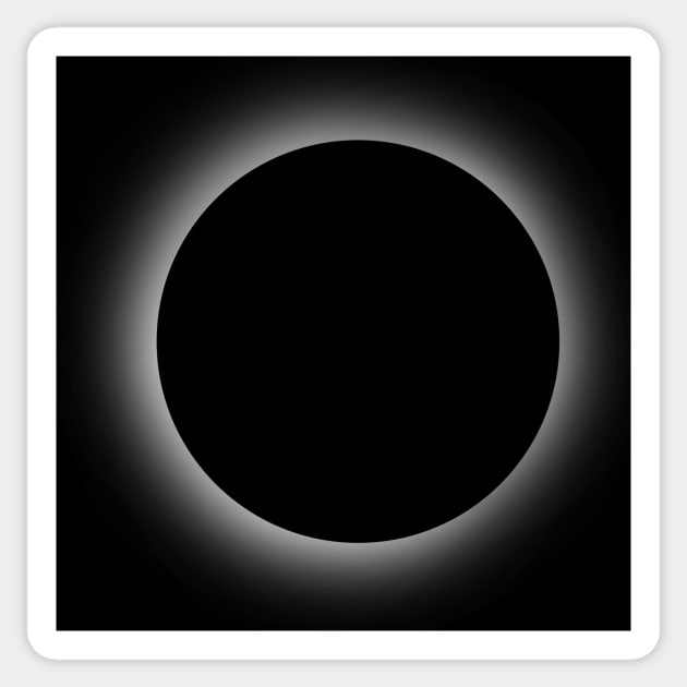 Minimalistic Total Solar Eclipse 2024 - Eclipse - Sticker | TeePublic